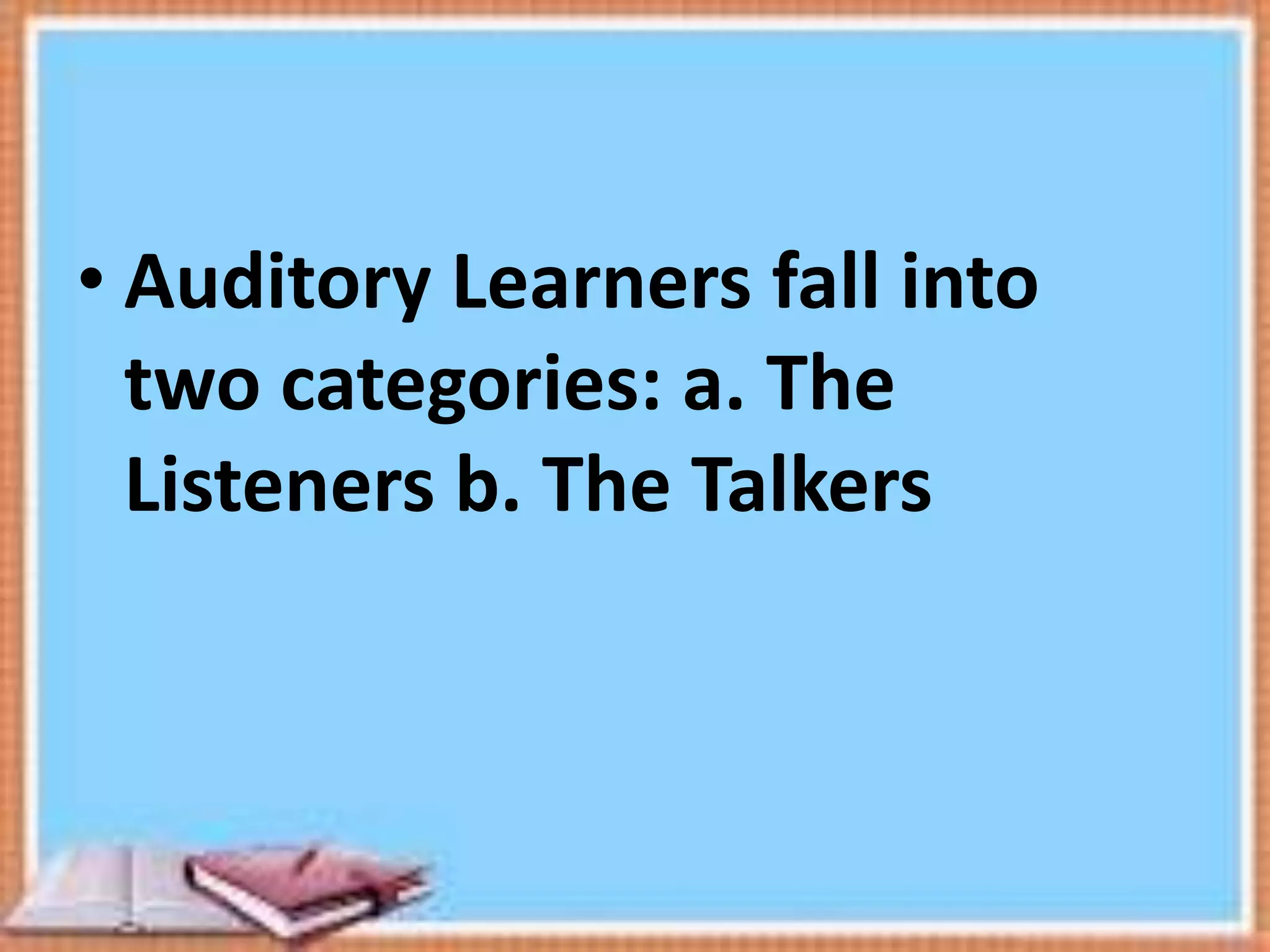 LEARNING/THINKING STYLES IN MULTIPLE INTELLIGENCE | PPTX