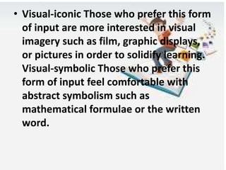 LEARNING/THINKING STYLES IN MULTIPLE INTELLIGENCE | PPTX