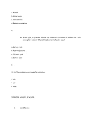 Physics, Earth and Space Science Sample Quiz | DOCX