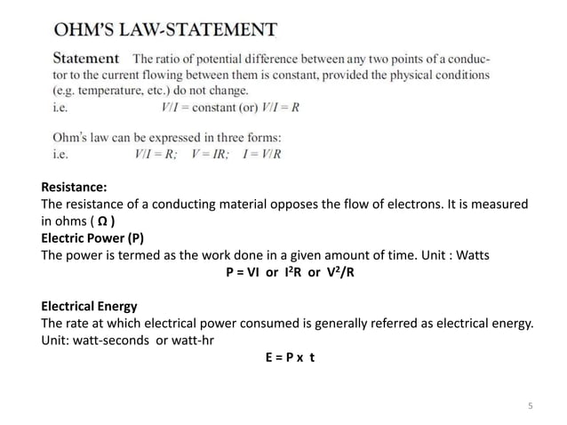 BEEE-UNIT 1.pptx | Physics | Science