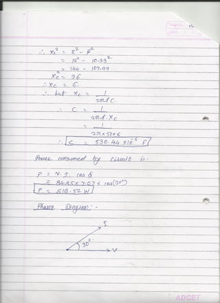 Beee ac circuits problems with solution | PDF