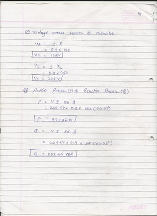Beee ac circuits problems with solution | PDF