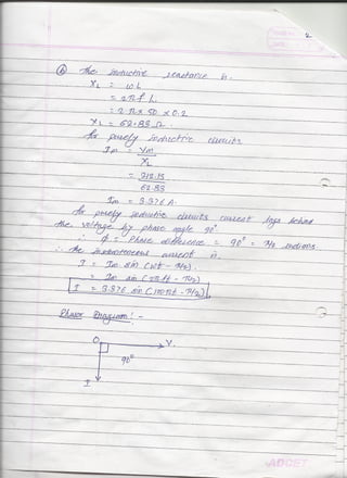 Beee ac circuits problems with solution | PDF