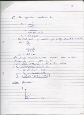 Beee ac circuits problems with solution | PDF