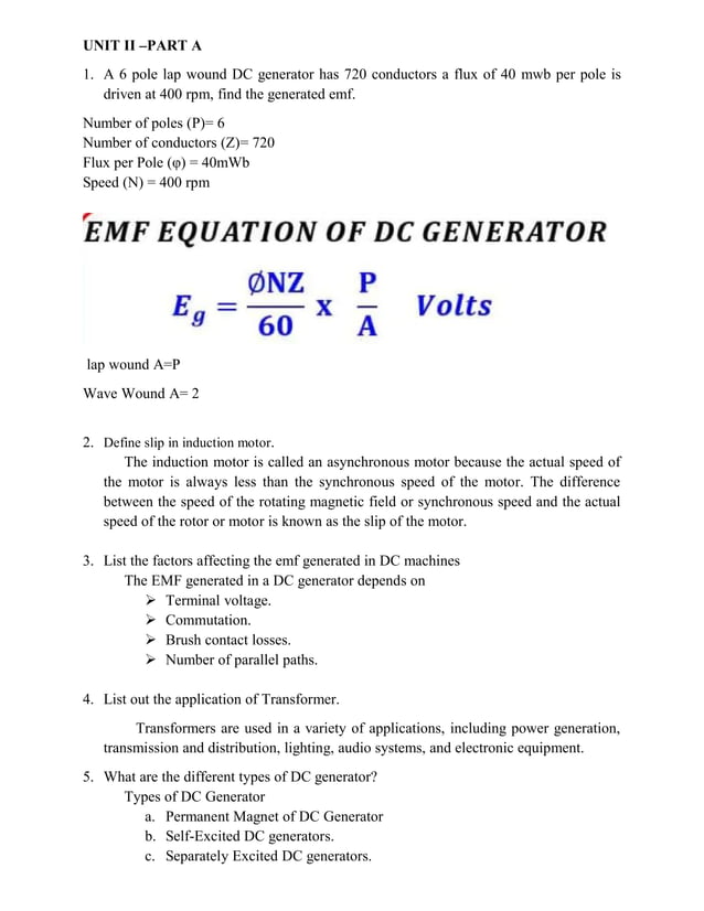 BE3251-Basic Electrical and Electronics engineering Important Questions ...