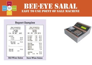 Bee eye saral pos cash register lucknow india | PPT