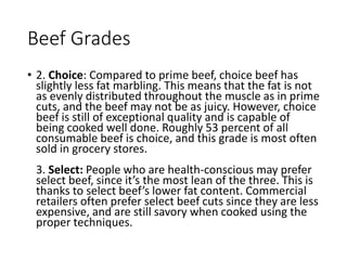 The Three Common Beef Grades | PPT