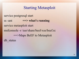 Browser Exploitation Framework Tutorial | ODP