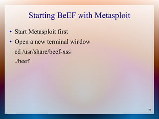 Browser Exploitation Framework Tutorial | ODP