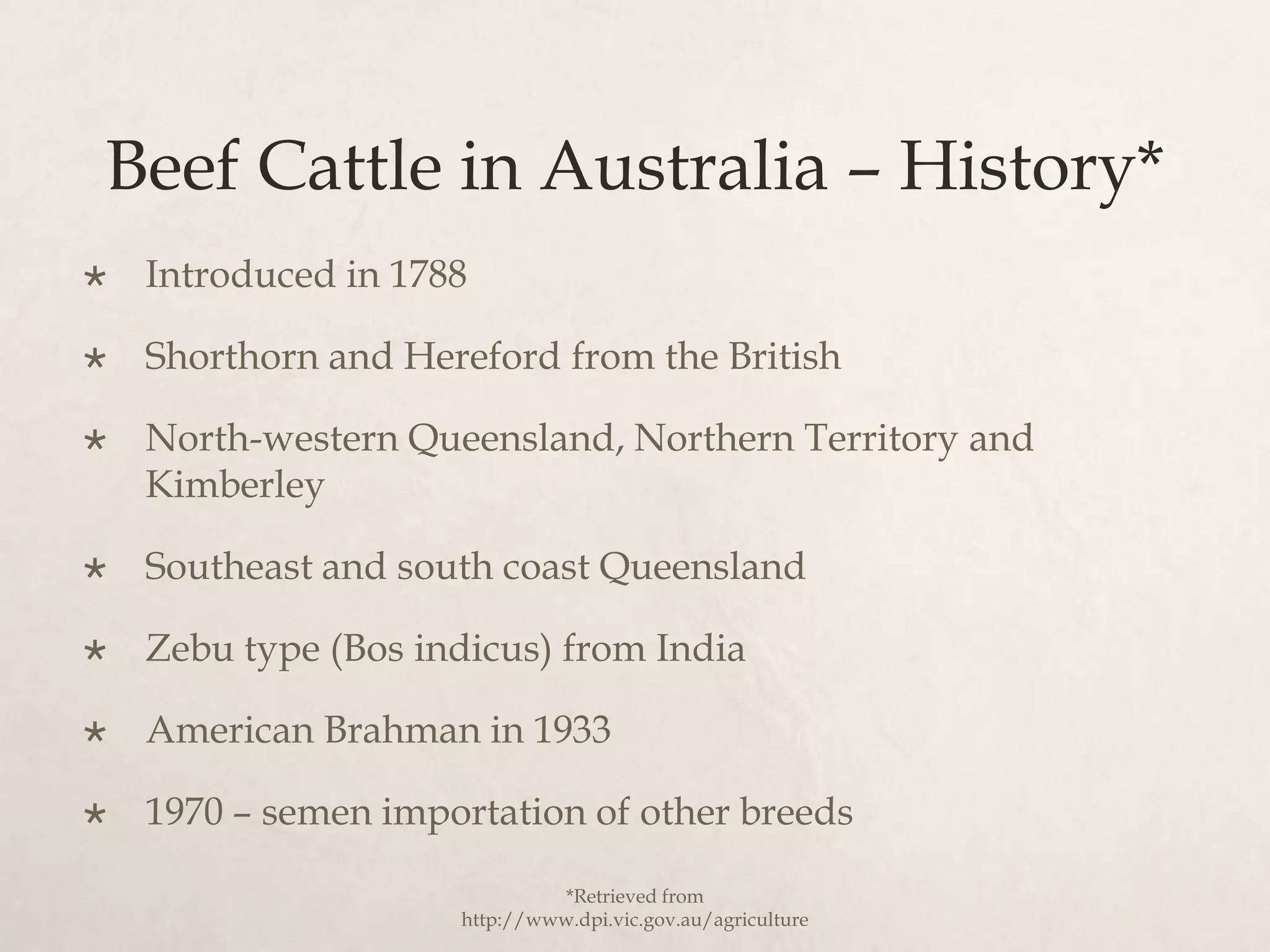 Australian beef cattle breeds | PPTX
