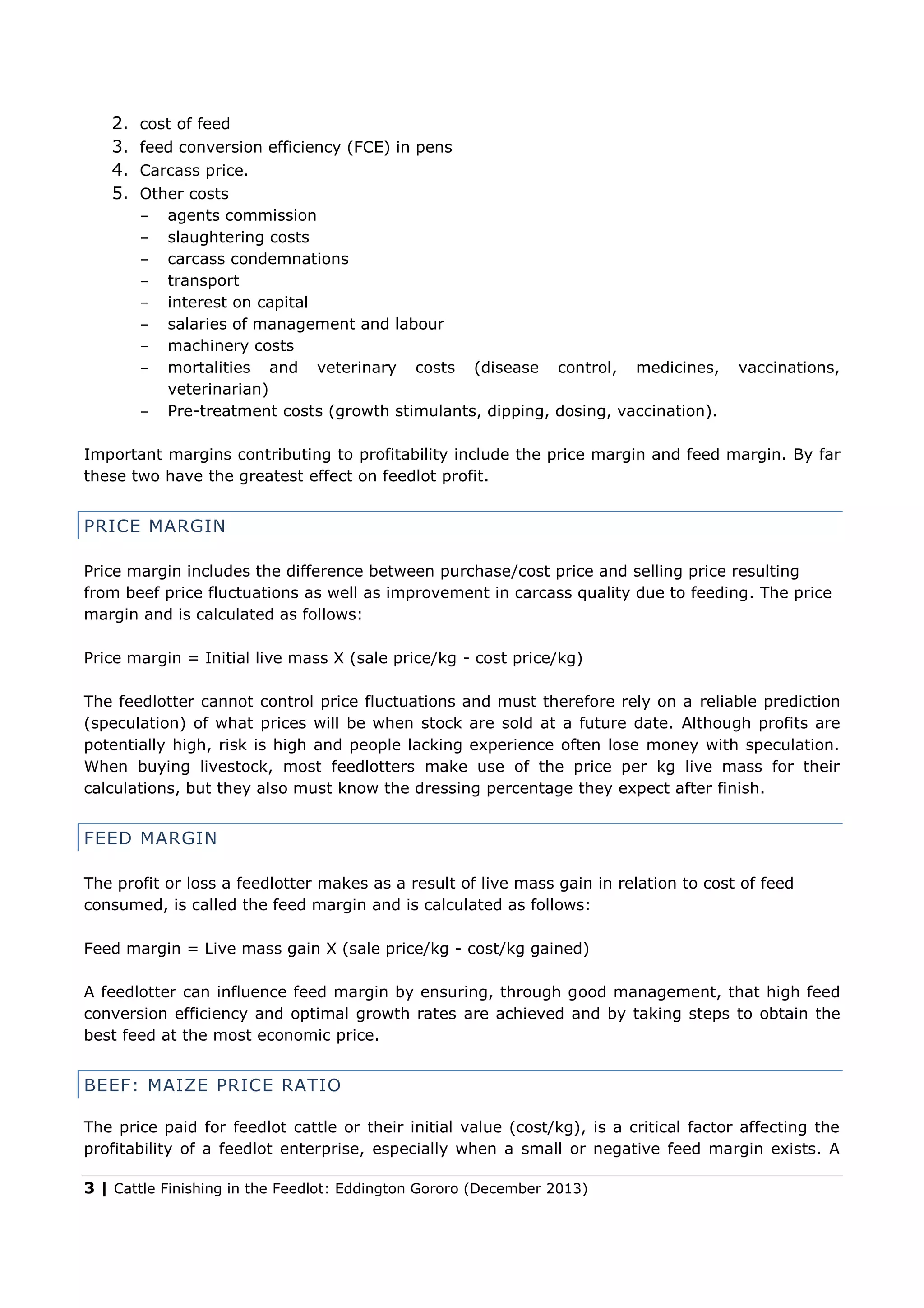 Beef cattle finishing in the feedlot | PDF