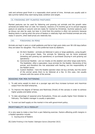 Beef cattle finishing in the feedlot | PDF
