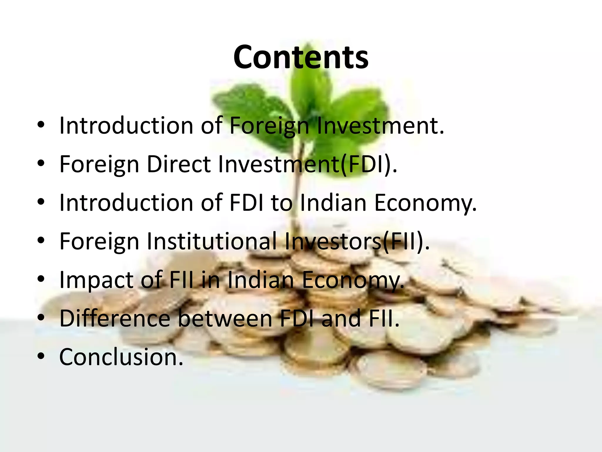 Bee fdi and fii ppt | PPTX