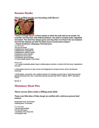 Beef recipes | PDF