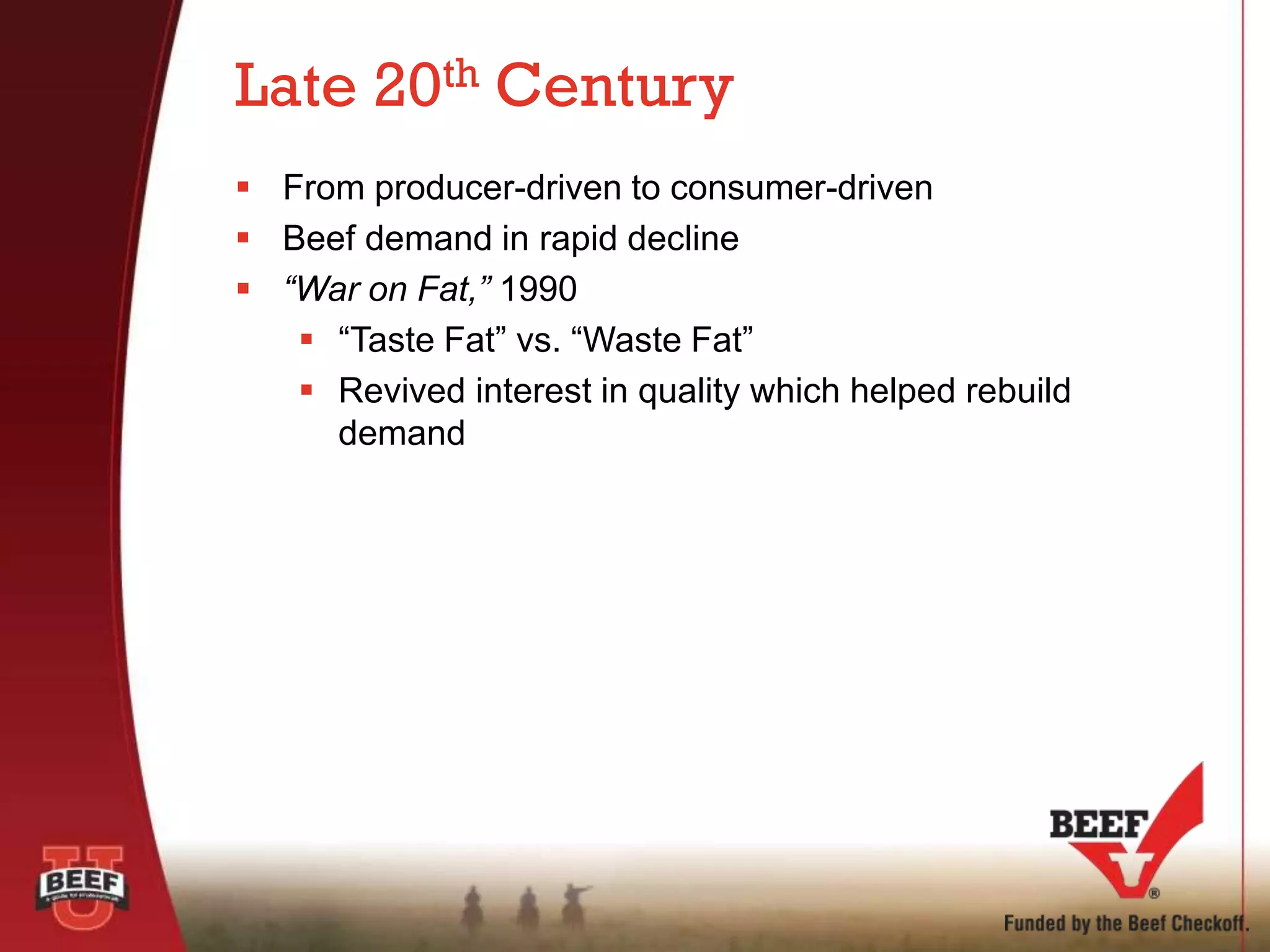 Beef U - Industry History | PPTX
