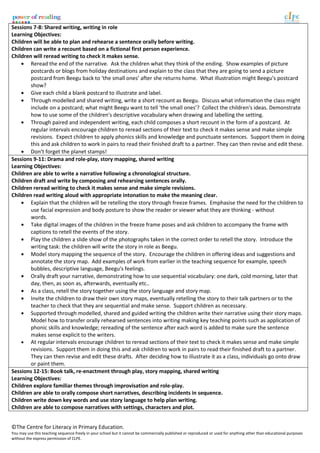 Beegu teaching sequence 2013 | PDF