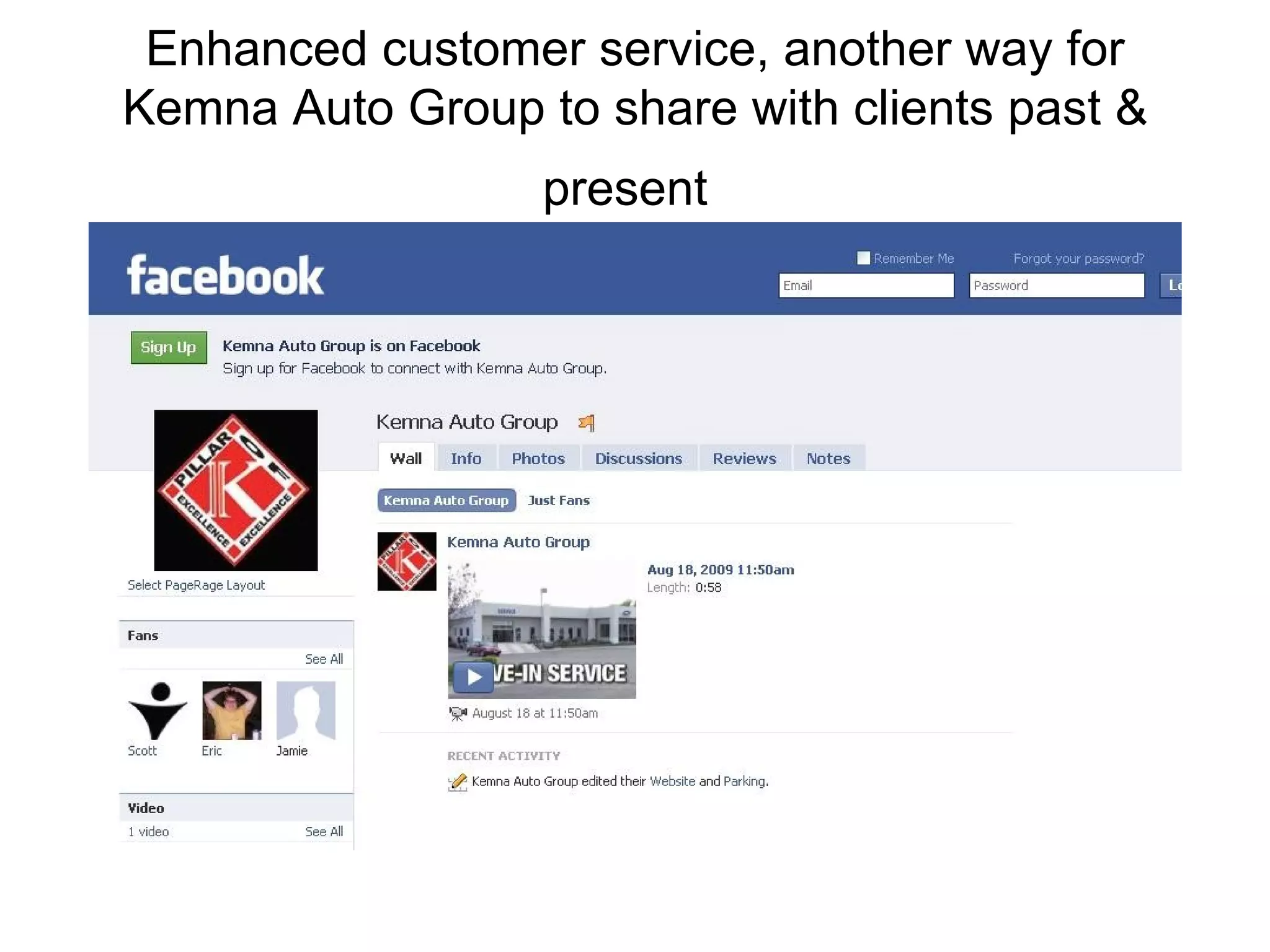 Facebook Fanpage Samples | PPT