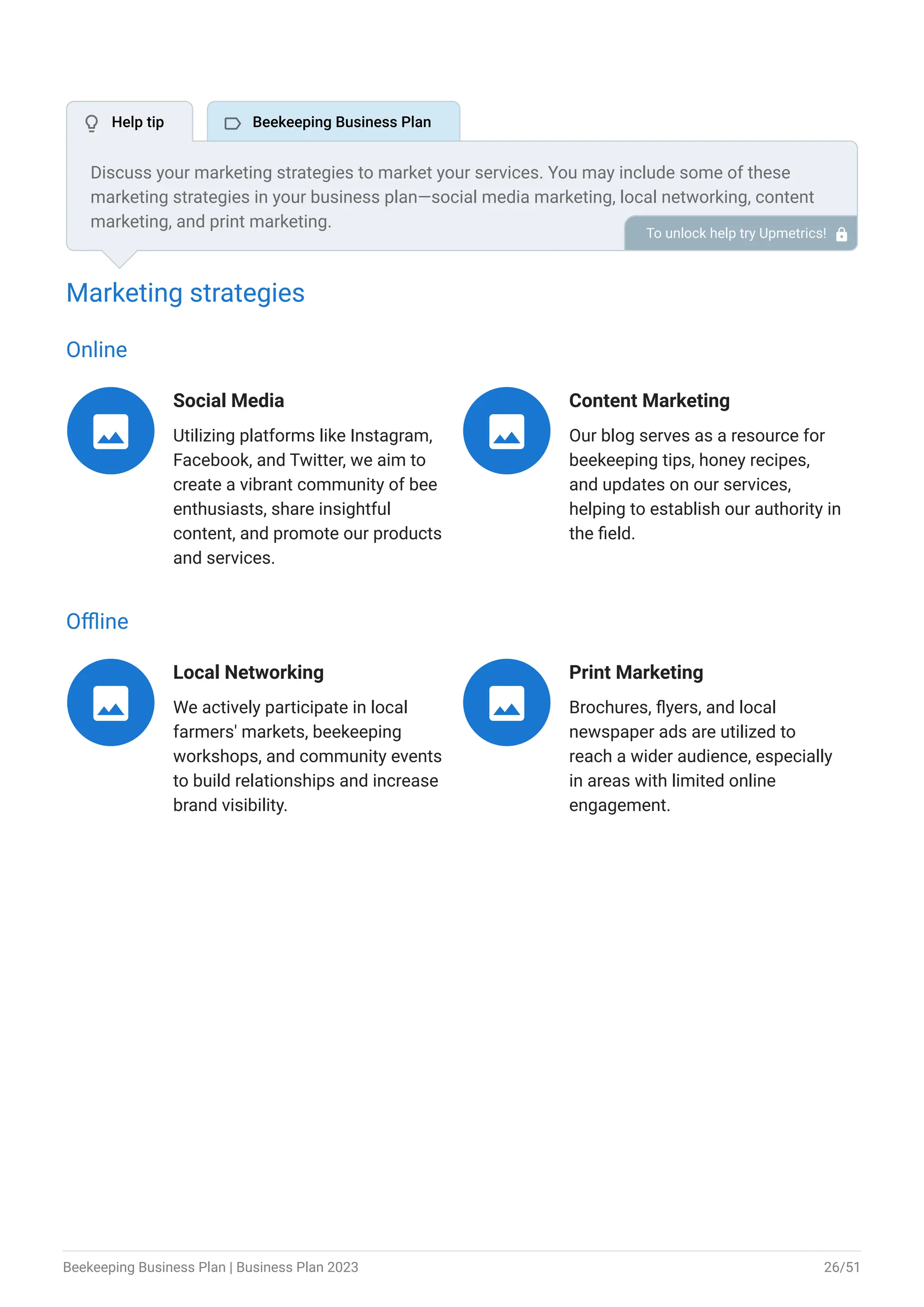 Beekeeping Business Plan Example | Upmetrics | PDF