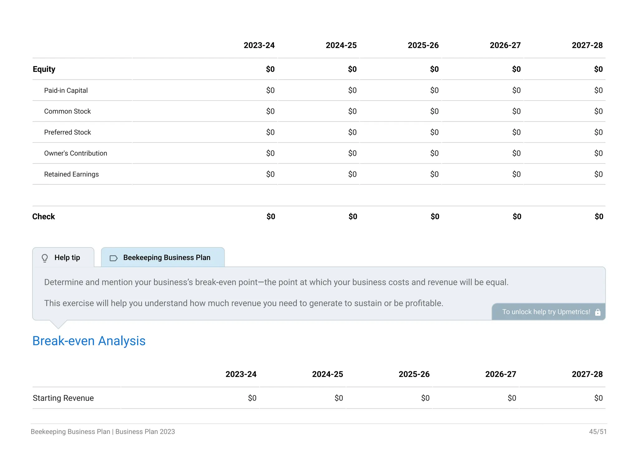 Beekeeping Business Plan Example | Upmetrics | PDF