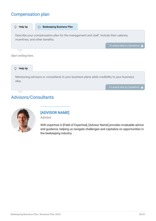 Beekeeping Business Plan Example | Upmetrics | PDF | Business ...