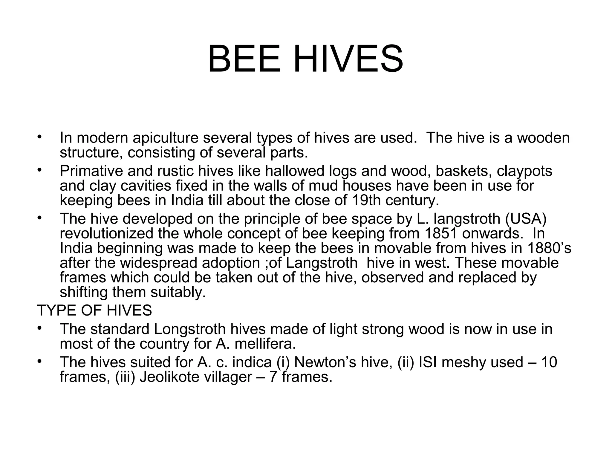 Bee keeping equipments | PPT