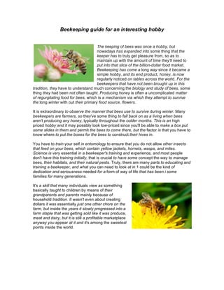 Beekeeping guide | PDF