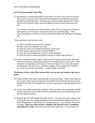 How to Get Started in Beekeeping | PDF