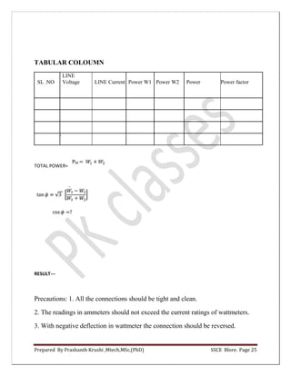 Basic electrical lab manual 2018 scheme | PDF
