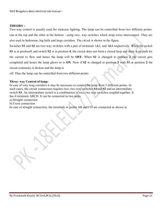 VTU Basic electrical Lab manual | PDF