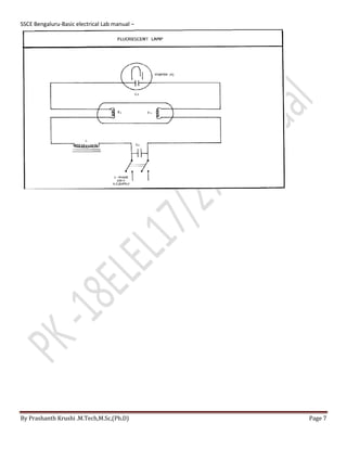VTU Basic electrical Lab manual | PDF
