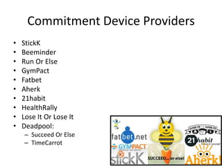 Installing New Behaviors (with Beeminder) | PPT