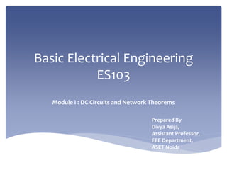 Basic Electrical Engineering