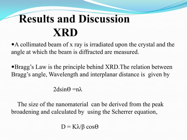 Synthesis and characterization of nickel oxide nanastructures | PDF ...
