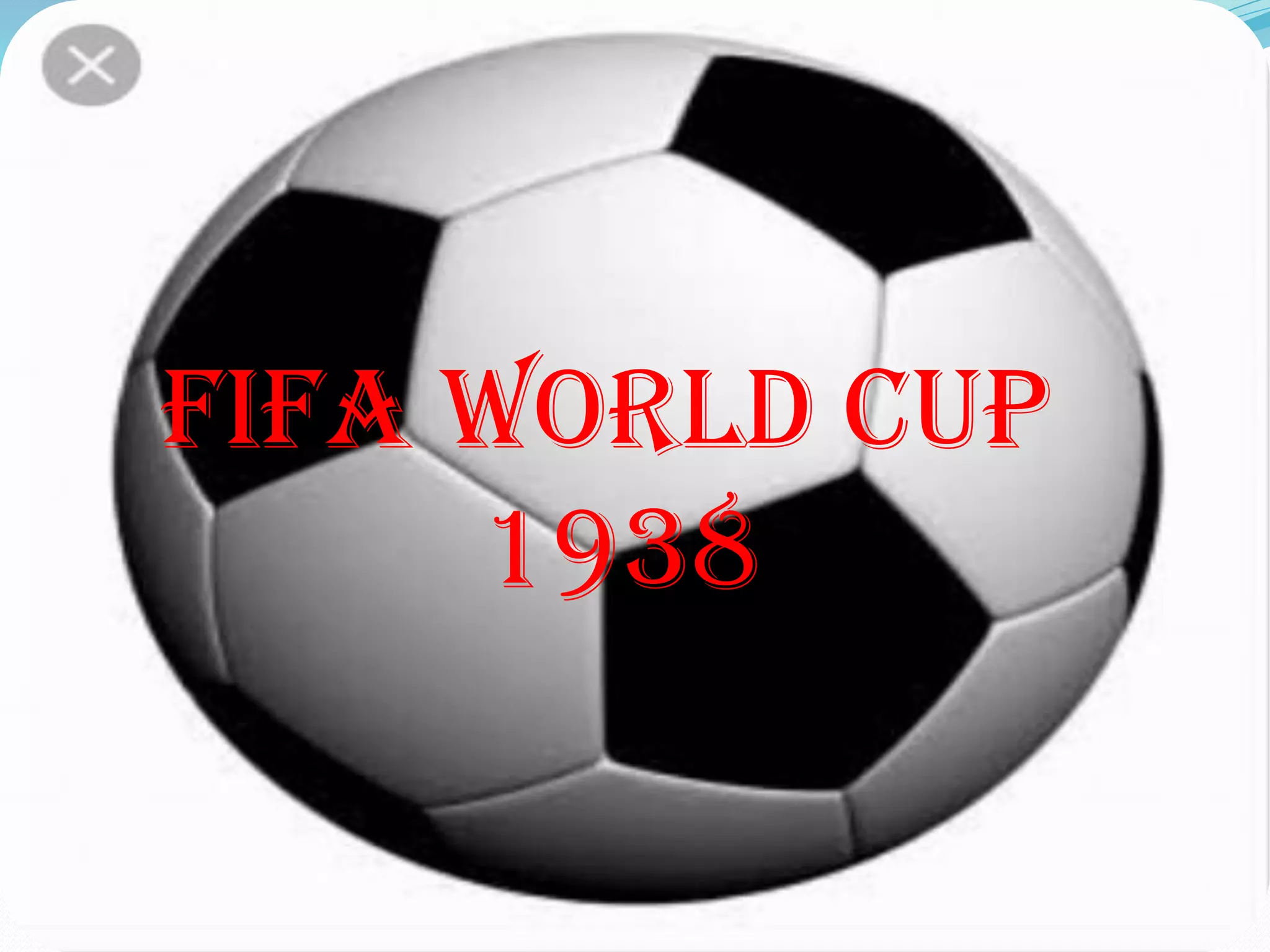 FIFA world cup 1938 | PDF