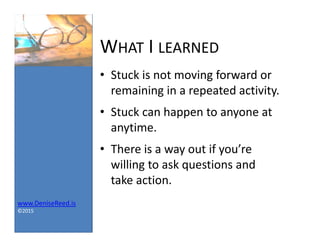 Have you felt stuck? | PDF