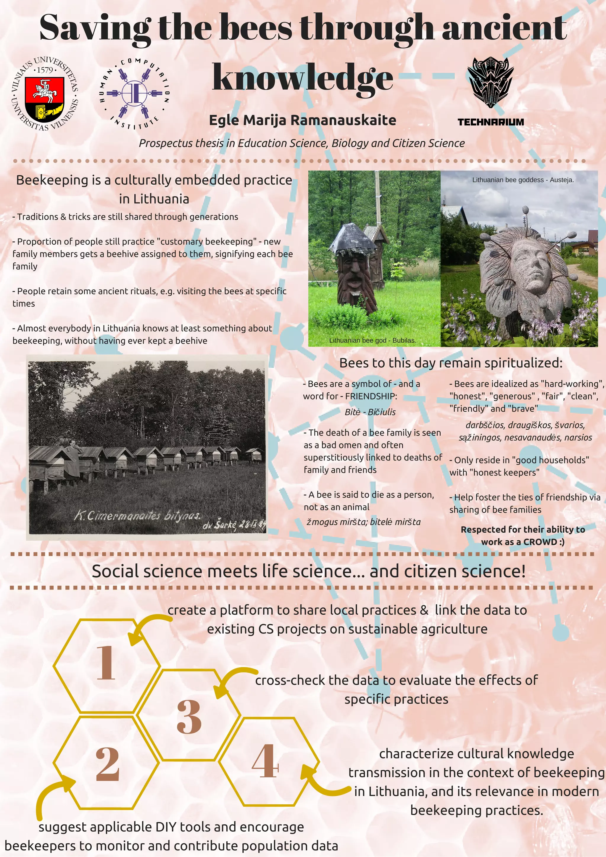 Saving the bees through ancient knowledge - ECSA2016 poster | PDF