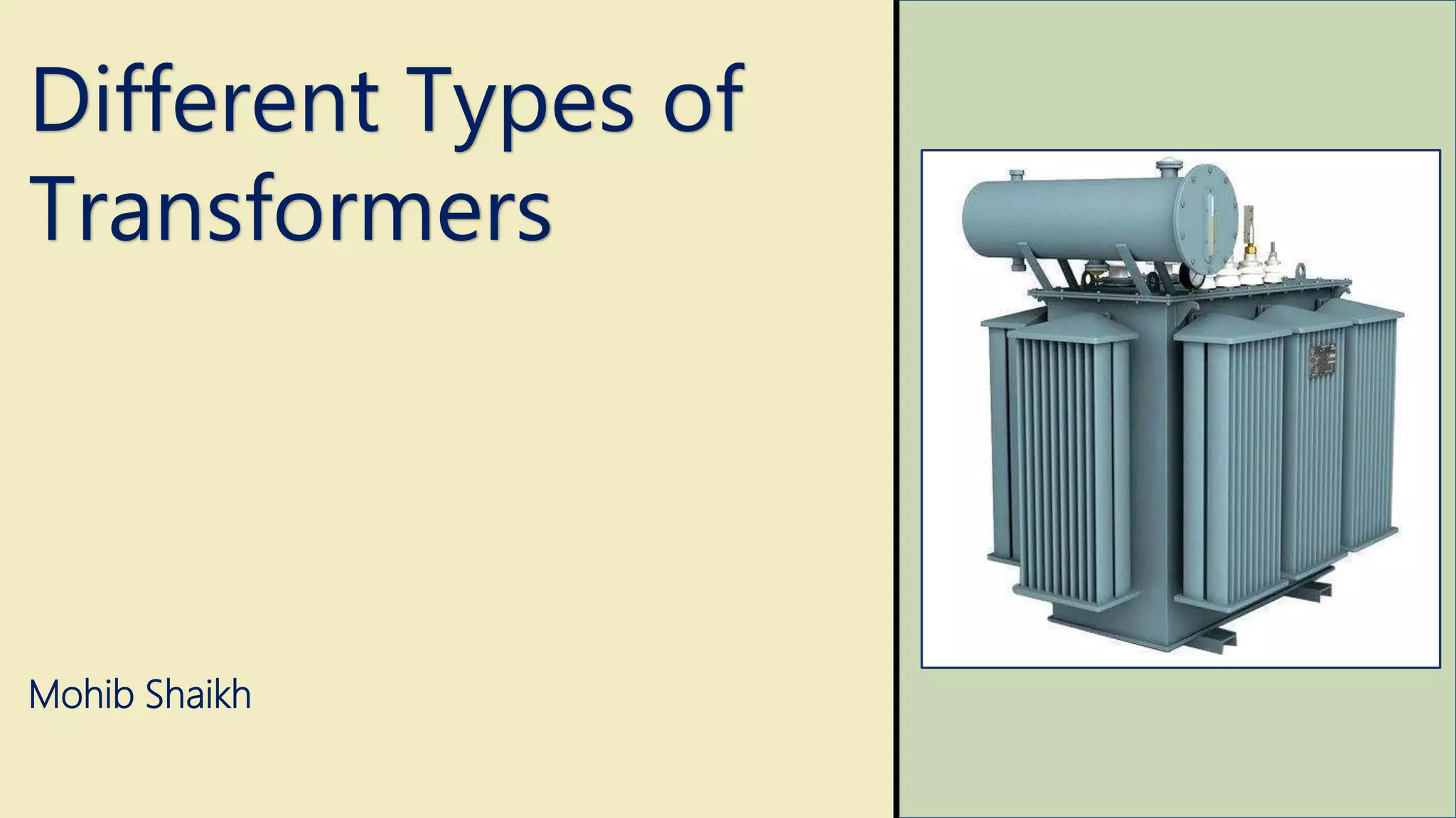 Different Types Of Transformers Pptx Technology And Computing