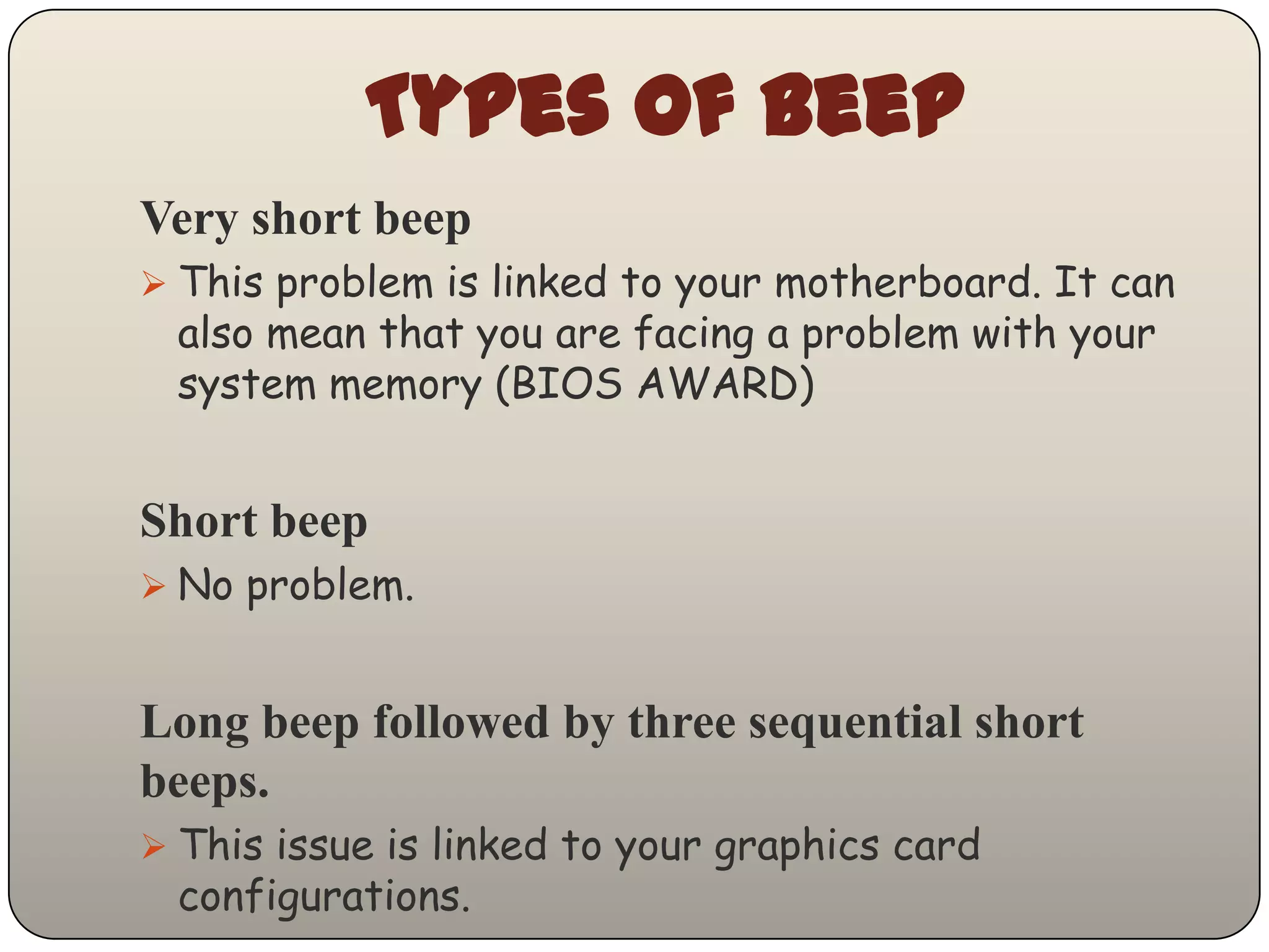Beep sound | PPTX