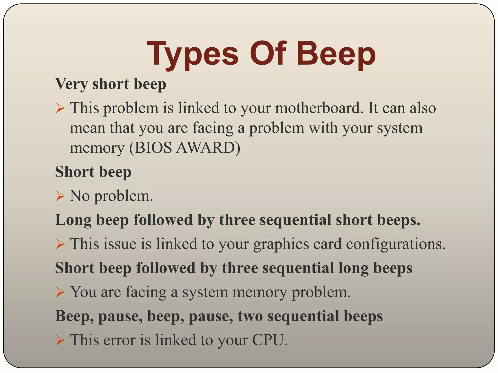 Beep sound | PPTX