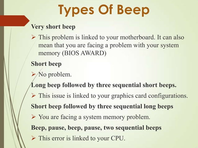 Beep sound | PPT