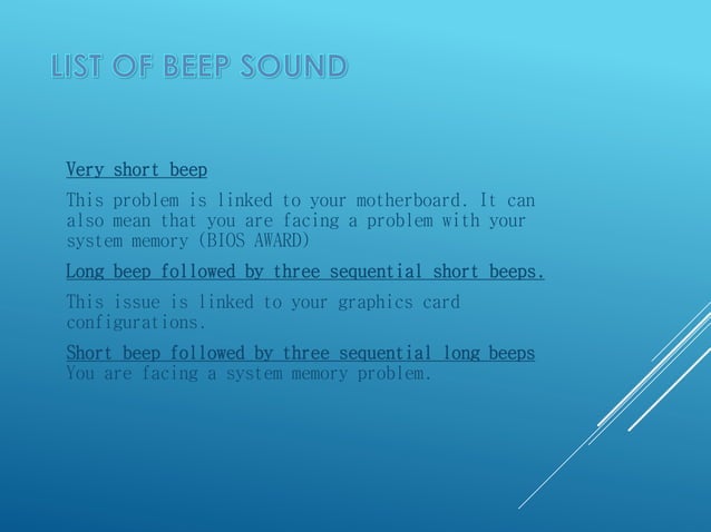 Beep Sound | PPT