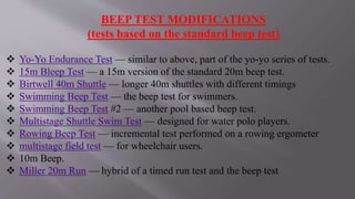 Beep test | PPTX