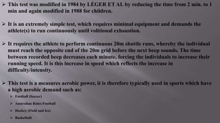 Beep test | PPTX