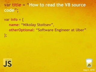 How to read the v8 source code? | PPT