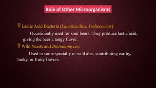MICROBIAL PRODUCTION OF ALCOHOLIC BEVERAGE - BEER | PPTX