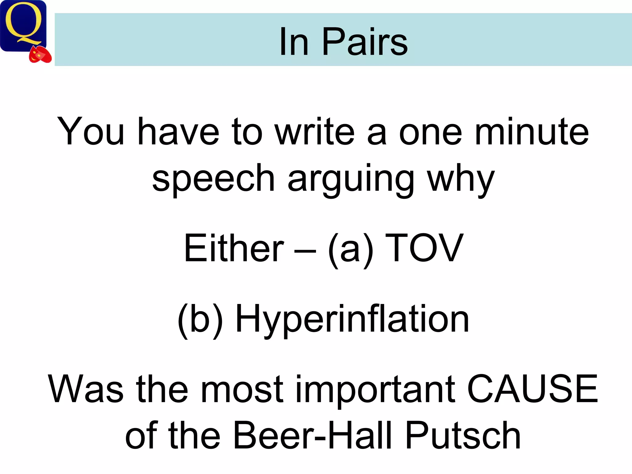Beer Hall Putsch | PPT