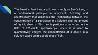 BEER-LAMBERT'S LAW (2).pptx