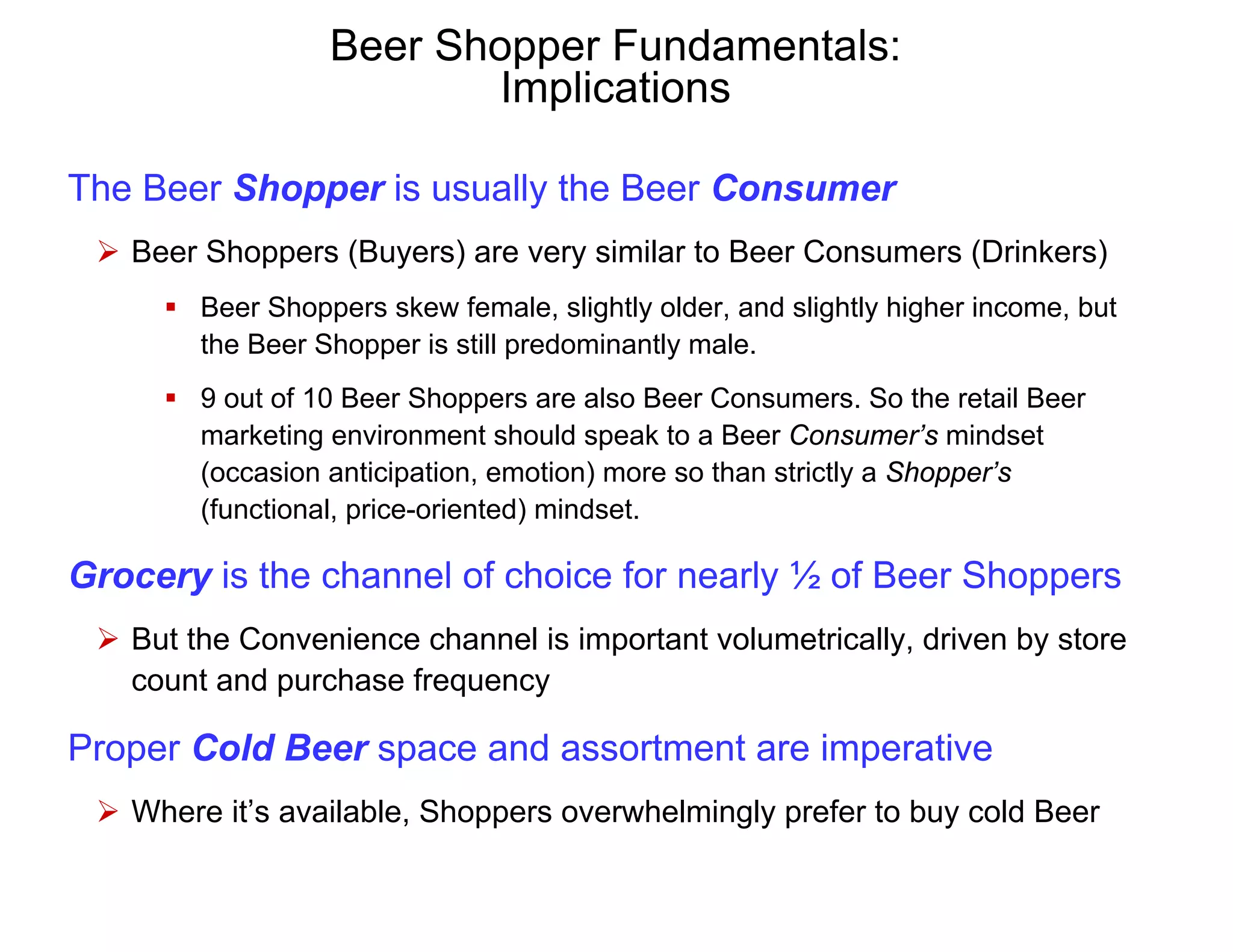 Beer Shopper Consumer Insights | PDF