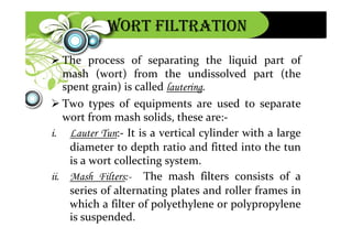 Beer types, production &spoilage | PDF