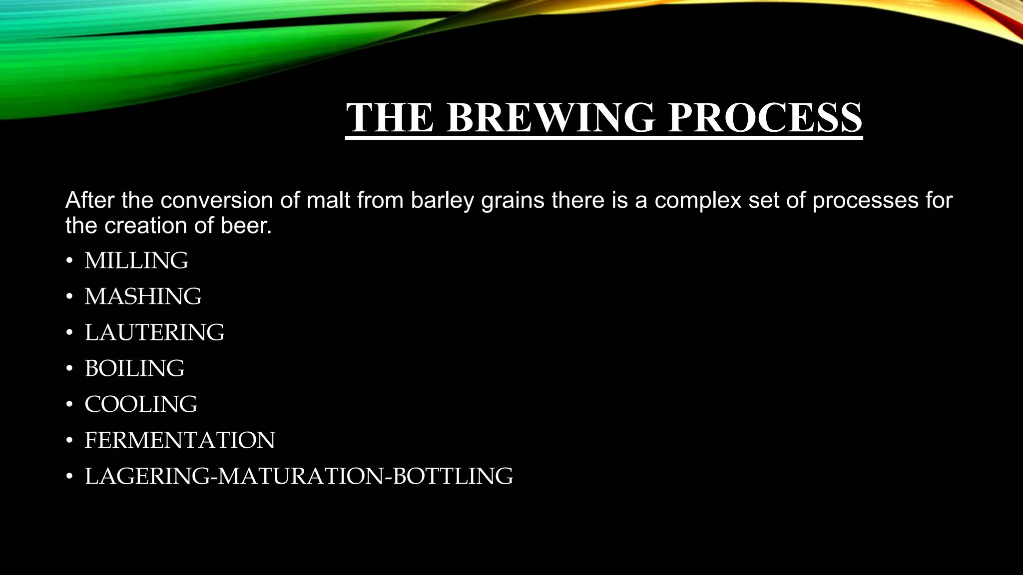 Beer and its processing | PPTX